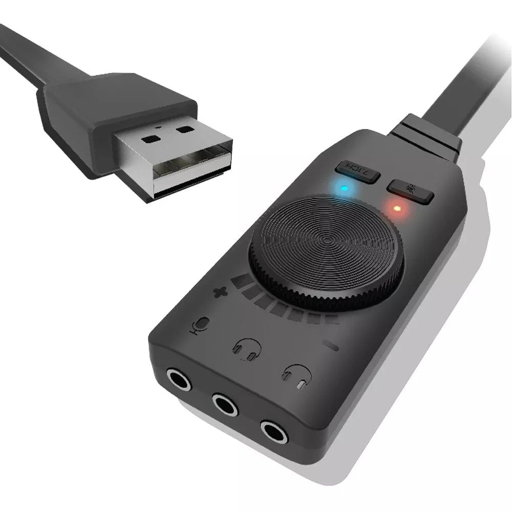 PLEXTONE GS3 Virtual 7.1 Channel USB Sound Card Adapter Price in BD