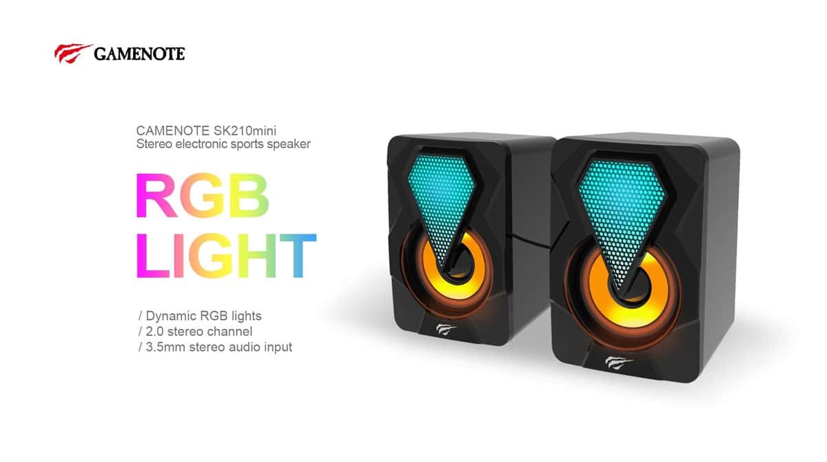 Havit SK210 Mini RGB Gaming USB Speaker - Gadgetoo.Com.bd