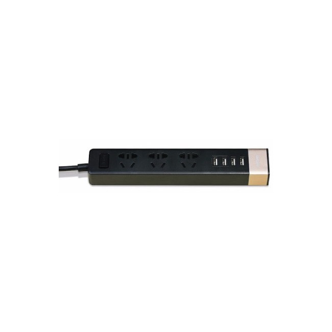 Remax RU-S2 3 Socket Extension Power Strip 2M - Gadgetoo.Com.bd