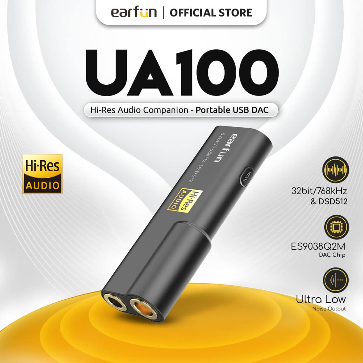 EarFun UA100 Ultimate Hi-Res Audio Companion - Portable USB DAC ...