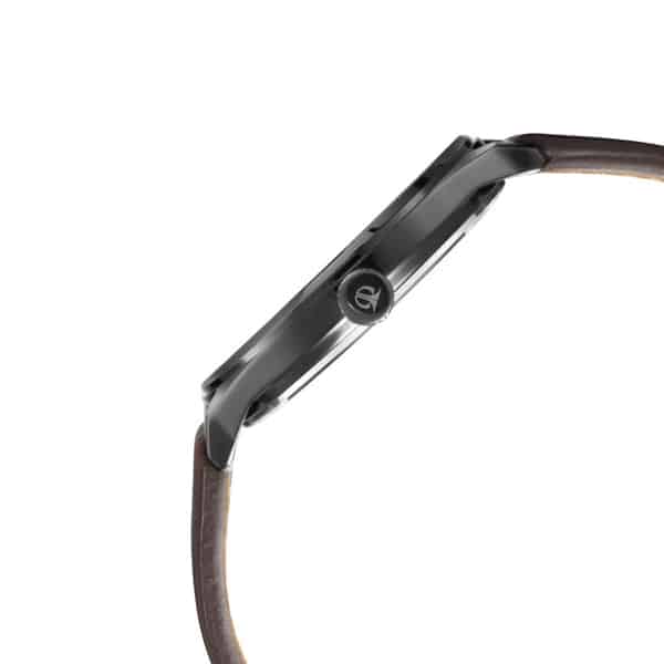 Titan NM1802NL01 Workwear Black Dial Brown Leather Strap Watch ...